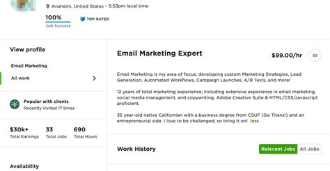 Create A Professional Upwork Profile Overview With This Example Collection