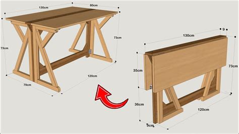 HOW TO MAKE A FOLDING DINING TABLE STEP BY STEP PART 2 Folding Dining Table Dining Table