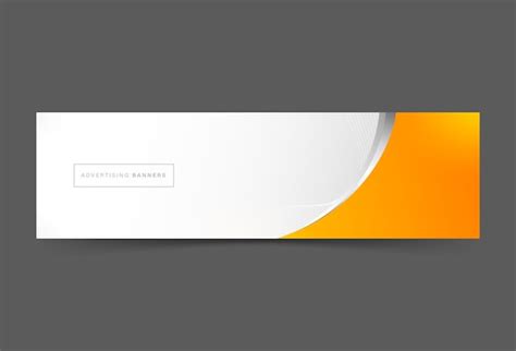 Premium Vector Banner Background Orange And Yellwo Silver Gradation