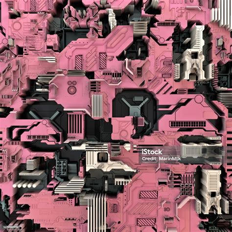 3d 렌더링 마더보드 실리콘 구성 요소 칩 빅 데이터 인터넷 및 정보 기술의 미래 추상 개념의 그림 기술 배경 개념입니다 3차원