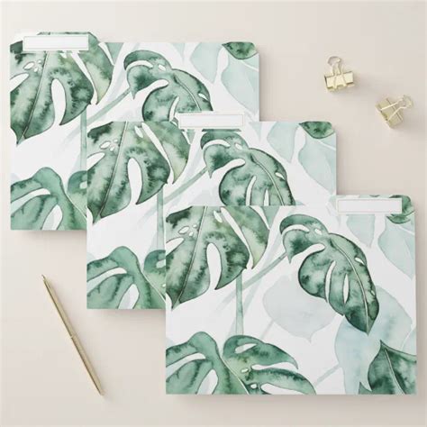 Tropical Palm Split Leaf File Folder Zazzle