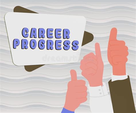 Hand Writing Sign Career Progress Word Written On Positions An