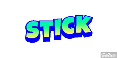 Stick Word Animated GIF Logo Designs