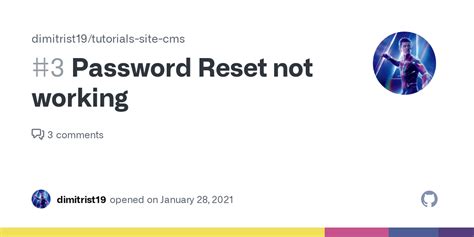 Password Reset Not Working · Issue 3 · Dimitrist19tutorials Site Cms · Github
