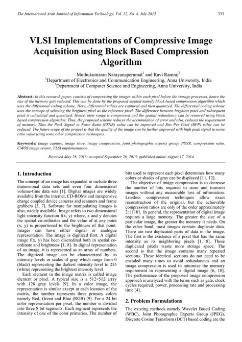 pdf vlsi implementations of compressive image acquisition using block based compression algorithm