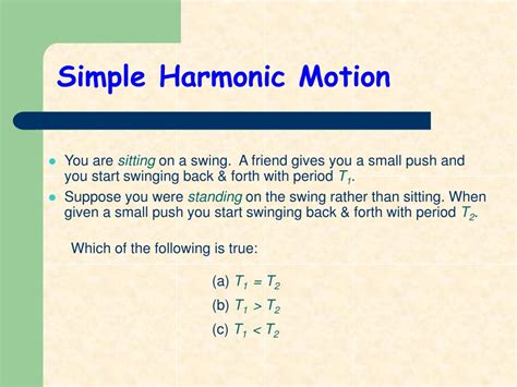 PPT Simple Harmonic Motion PowerPoint Presentation Free Download ID
