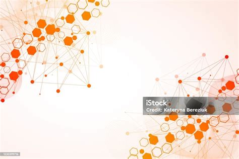 과학 네트워크 패턴 연결 선과 점 기술 육각 구조 또는 분자 연결 요소 배경 주제에 대한 스톡 벡터 아트 및 기타 이미지