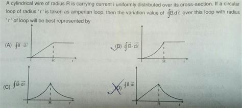 [answered] A Cylindrical Wire Of Radius R Is Carrying Current I Kunduz