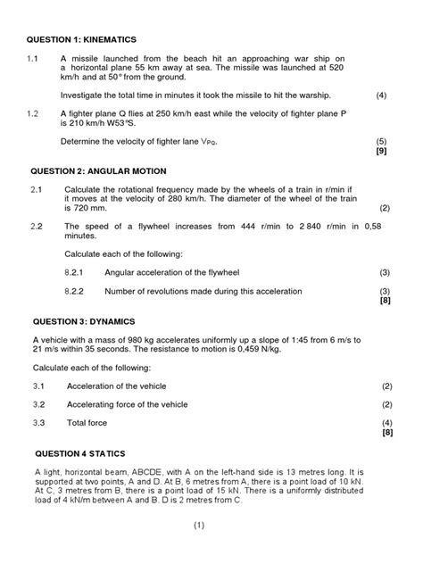 Science N4 Tutorial Pdf Velocity Motion Physics