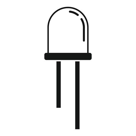 Energy Diode Icon Simple Vector Light Semiconductor 15107803 Vector