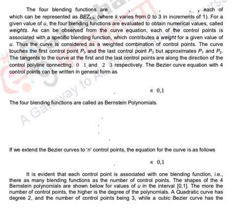 3d Object Representations Hermite And Bezier Splines Computer Gaphics And Visualization