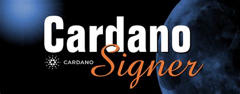 Cardano Signer Tool To Sign Everything Misc Dev Talk Cardano Forum