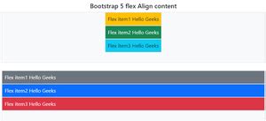 Bootstrap 5 Flex Align Items GeeksforGeeks