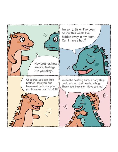 Kaiju Collision Comics On Twitter A Sisters Love For Her Lil Brother