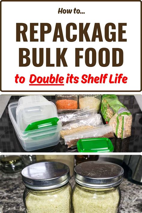 How To Repackage Bulk Food To Double Its Shelf Life