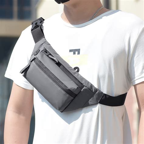 Badu Bg Малка текстилна мъжка чанта за кръста Badu Bg