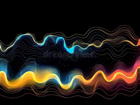 Abstract Colorful Wavy Background Abstract Background With Colorful Waves Bright Multicolored