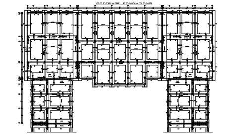 Plan Of Foundation Formwork In Detail Autocad 2d Drawing Cad File Dwg