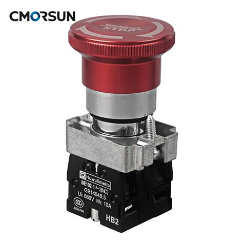 Cmorsun 22mm Metal Waterproof Push Button Switch E Stop Pushbutton Switch China 220 Volt Push
