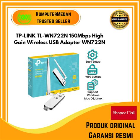 Jual Tp Link Tl Wn N Mbps High Gain Wireless Usb Adapter Wn N N Shopee Indonesia