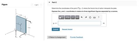 Part C NFigure NDetermine The Coordinates Of The Chegg