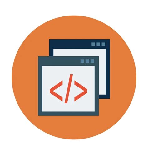 Html Coding Colored Vector Illustration Stock Vector Image By ©creativestall 91154788