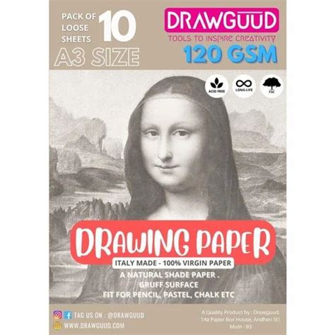 Drawguud Drawing Paper A4 At ₹ 215 00 ड्राइंग पेपर चित्र बनाने का कागज़ Hoko Products Llp