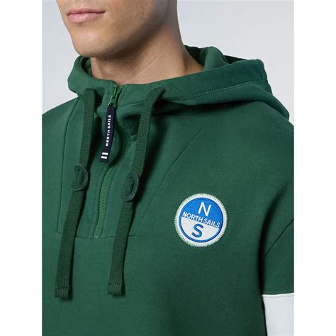 North Sails Logo Hoodie Green Waveinn