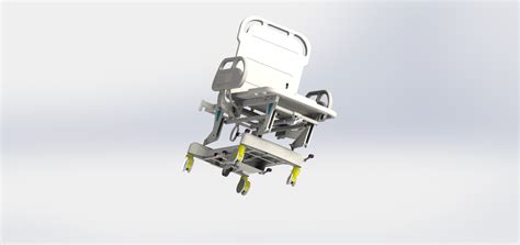 医疗器械ABS医用转运车 SOLIDWORKS 2018 模型图纸下载 懒石网