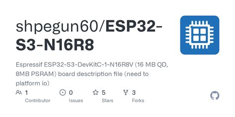 GitHub Shpegun ESP S N R Espressif ESP S DevKitC N R V MB QD MB PSRAM