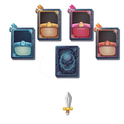 create a unique 2d game asset prop objects skills icons by