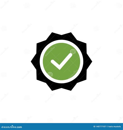 Checklist Tick Badge Icon Design Template Vector Stock Vector Illustration Of Approve Mark