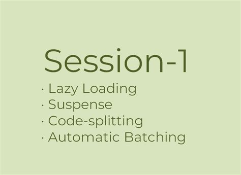 Lazy Loading Suspense Code Splitting 그리고 Automatic Batching