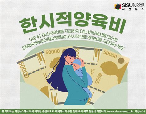 이혼 가정의 양육비 미지급 ‘한시적 양육비 긴급지원 제도로 구제 지식용어 시선뉴스