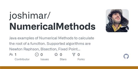 GitHub Joshimar NumericalMethods Java Examples Of Numerical Methods