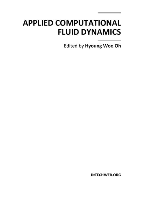 applied computational fluid dynamics pdf computational fluid dynamics fluid dynamics