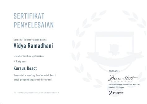 Vidya Ramadhani On Linkedin React Course From Progate