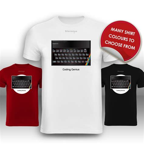 Super Cool Classic Spectrum 48k Computer T Shirt With The Words Coding