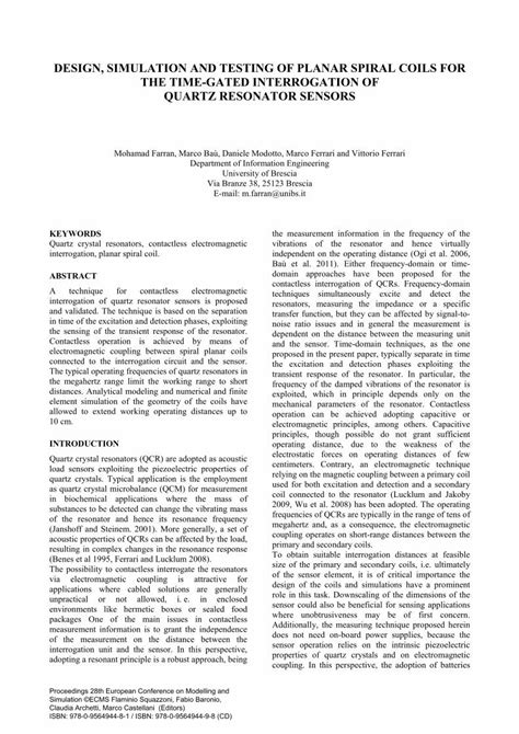 pdf design simulation and testing of planar spiral coils