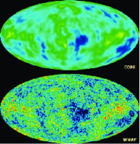 A Visual Comparison Of Cobe Dmr And Wmap The Cobe Was Able To Show Download Scientific Diagram