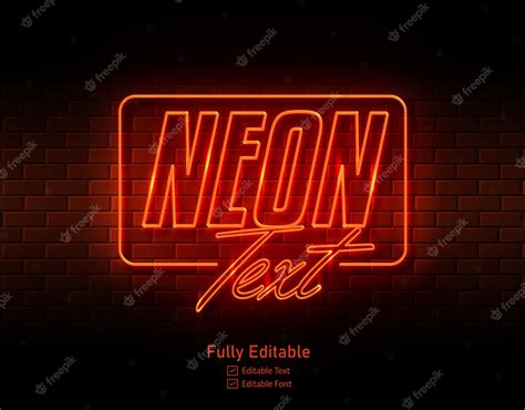 Premium Psd Neon Text Effect For Neon Effect Logo And Neon Text Effect And Neon Light Effect