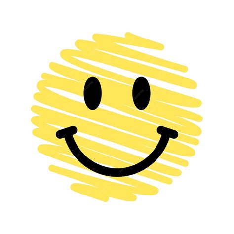 premium vector stay positive emoji hand drawn design element smiley