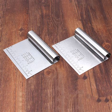 Badu Bg Професионален нож за стъргало за тесто за пица от неръждаема стомана Шпатули за печене