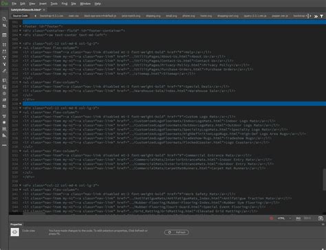 Solved Selecting Lines Of Code In Dreamweaver 2020 Adobe Product Community 10917636