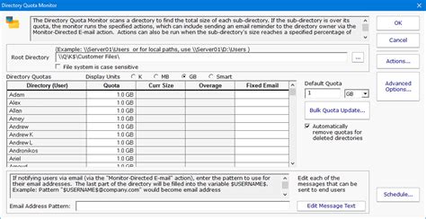 PA Server Monitor Documentation Directory Quota Monitor