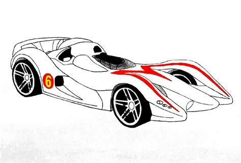 Mach 6 From Speed Racer Hot Wheels Version