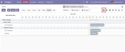 User Guide Of Odoo Gantt View Project