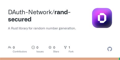 Github Dauth Network Rand Secured A Rust Library For Random Number Generation