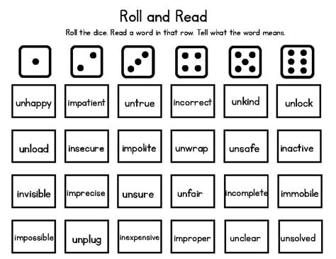 Prefix Practice Worksheet Im‑ Un‑ In‑ Phonics Printables By Mindful Yola