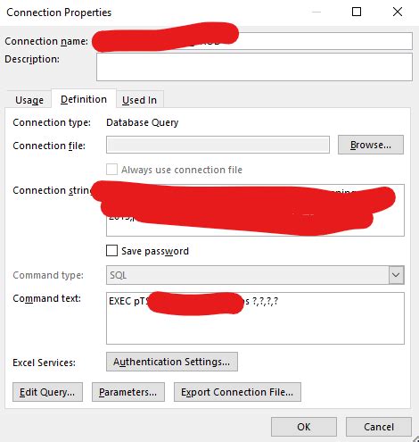 Setting Parameters From A Worksheet For An Odbc Query In Excel Stack Overflow